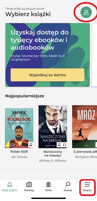 Aktywowałem Legimi poprzez T-Mobile - jak zalogować się w aplikacji ...